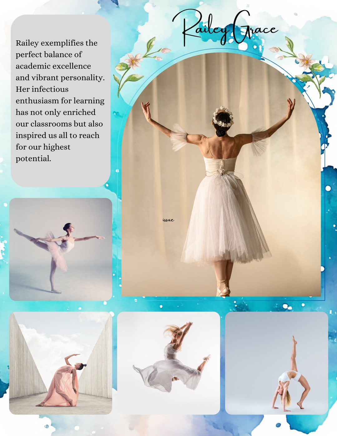 Full & 1/4 Page Recital Ad for Dance Studio Program | Easy Edit in ...
