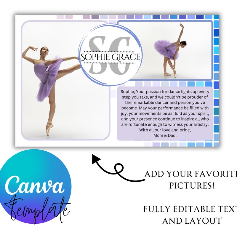 Dance Recital Program Ad - Etsy