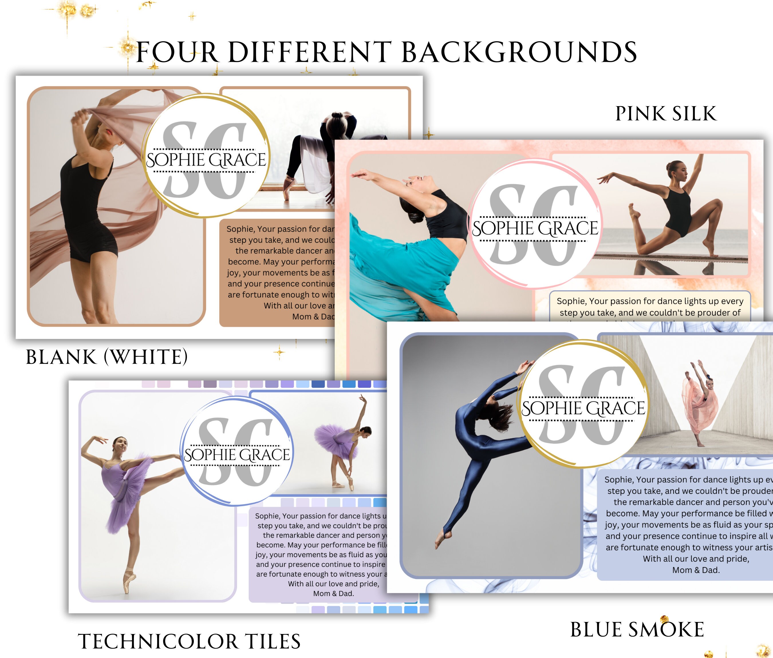 Elegant Recital Ad Tribute Self-editing in Canva | Ballet Dance Program ...