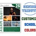 High School Basketball Sport Ad Full & 1/4 Page Ad Template | Male ...