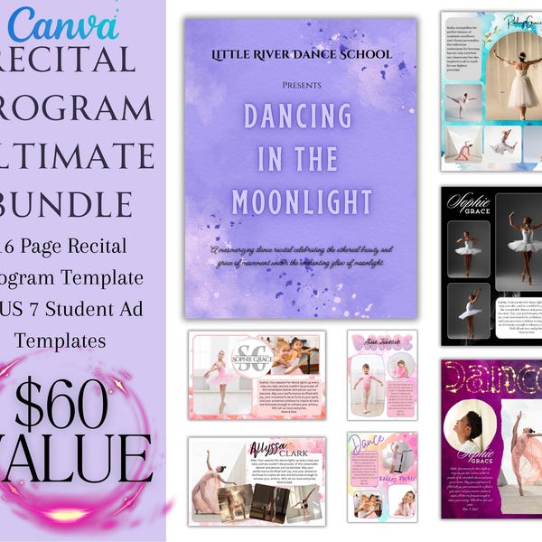 Playbill Ad Template - Etsy