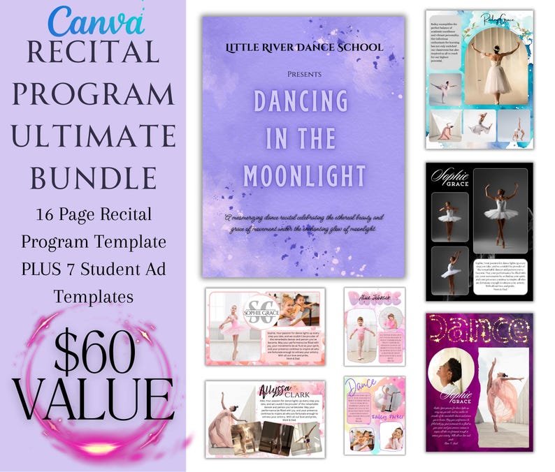 Ultimate Playbill Bundle + Program Ads | 16 Page Show Program With ...