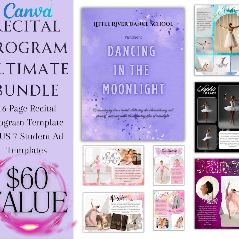 Playbill Ad Template - Etsy