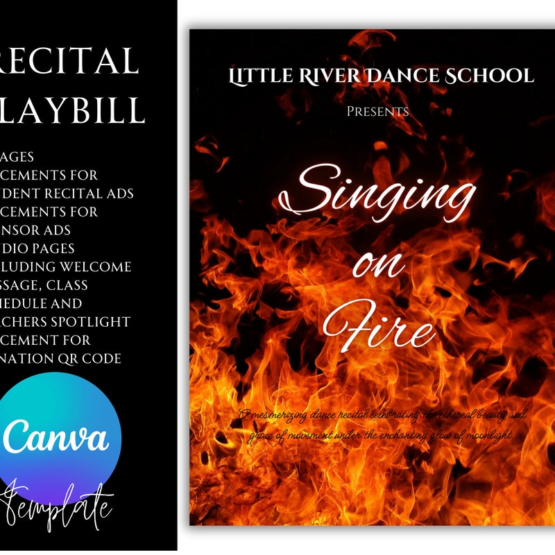 Playbill Ad Template - Etsy