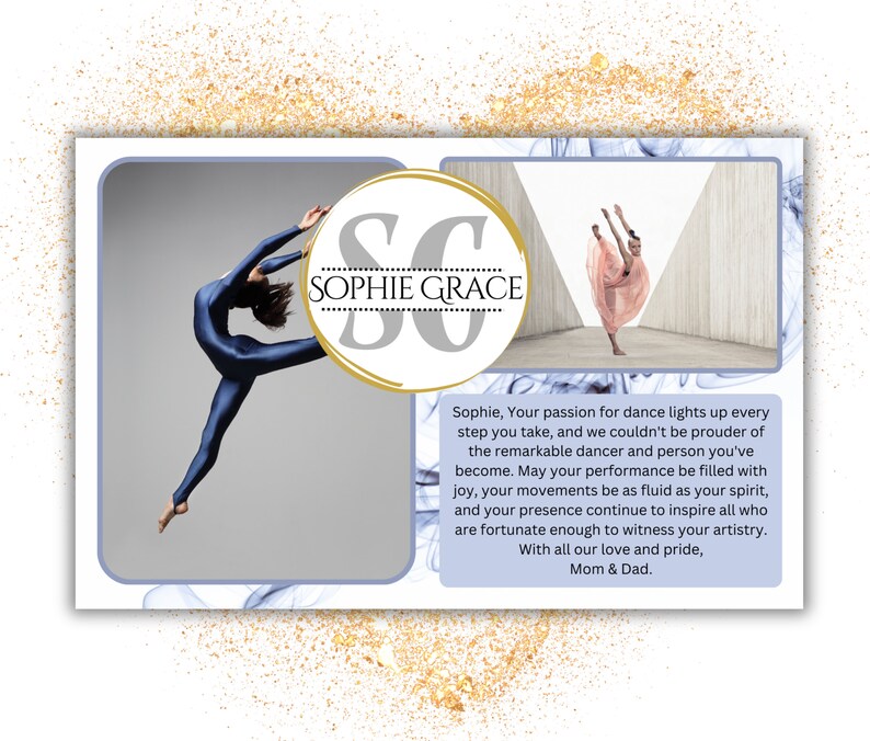 Dance Recital Ad Flyer | Full & Quarter Page Dance Ad | Dance Studio Ad ...