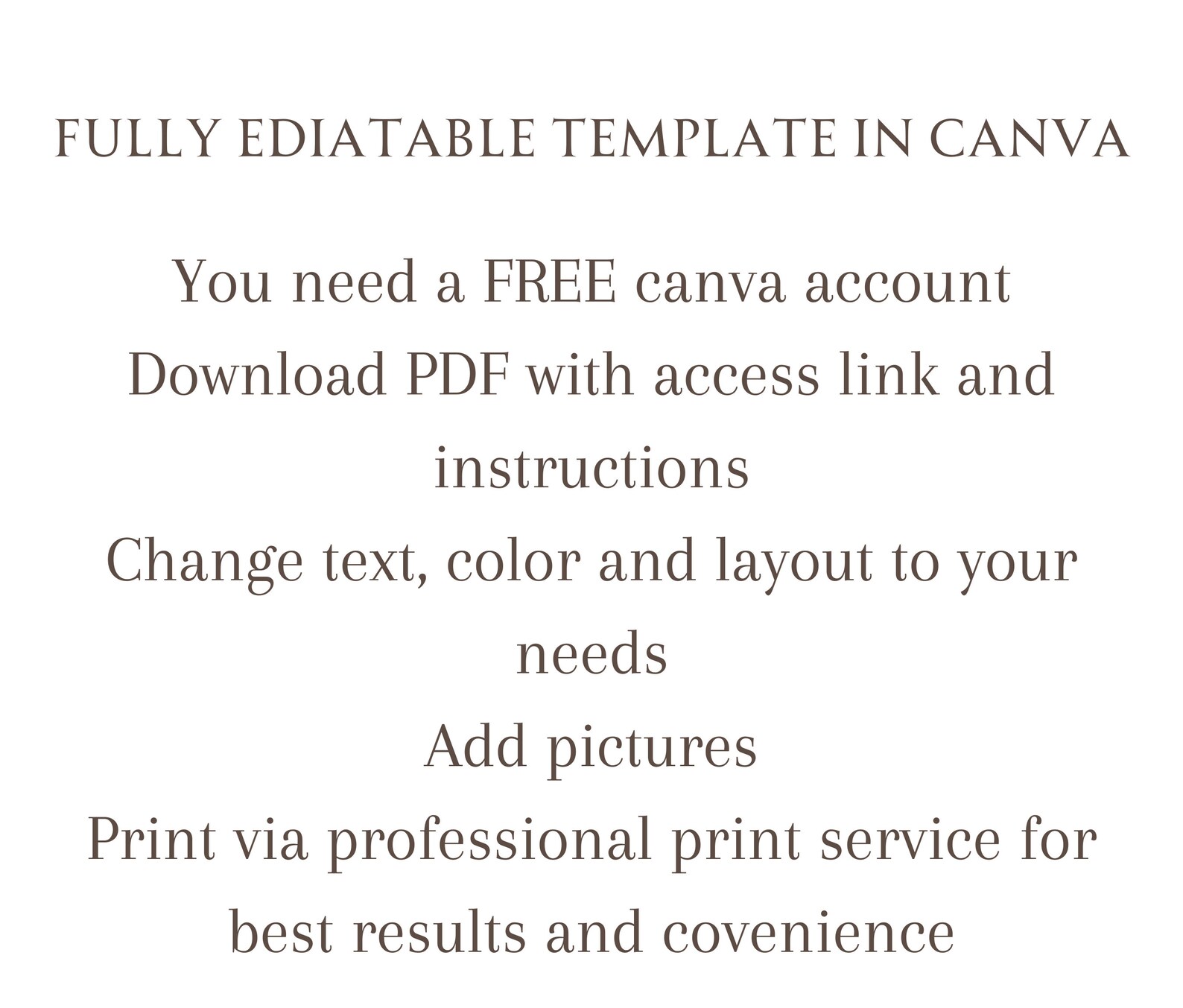 16 Page Recital Program Template Editable in Canva, Includes Show Pages ...