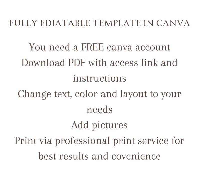 16 Page Recital Program Template Editable in Canva, Includes Show Pages ...