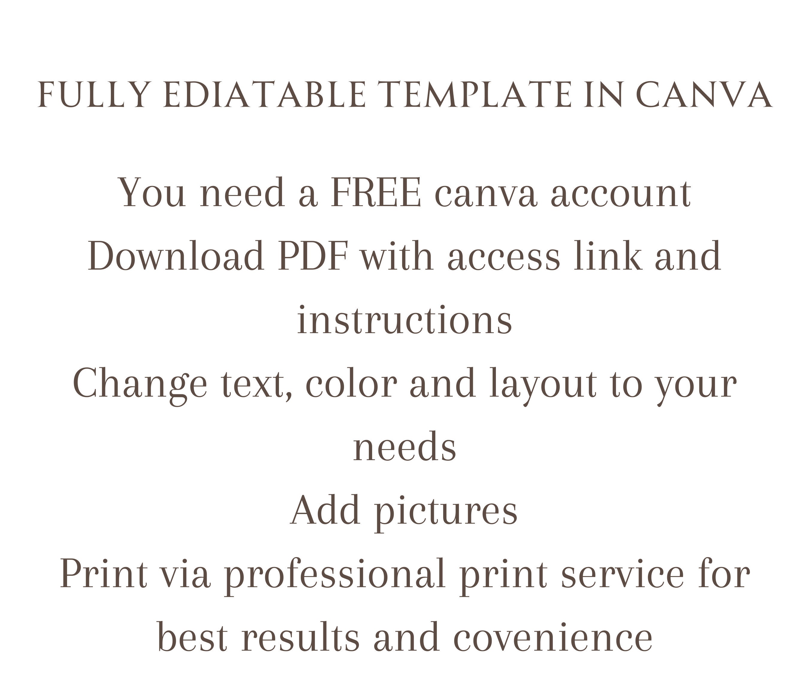 16 Page Recital Program Template Editable in Canva, Includes Show Pages ...