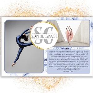 Dance Personal Recital AD Template | Half Page Dance Booster | Half ...