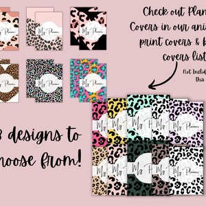 Animal Print Planner, Leopard Print Planner, Jungle Planner, Budget ...