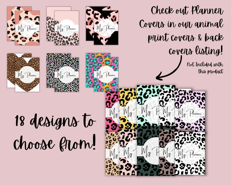 Animal Print Planner, Leopard Print Planner, Jungle Planner, Budget ...