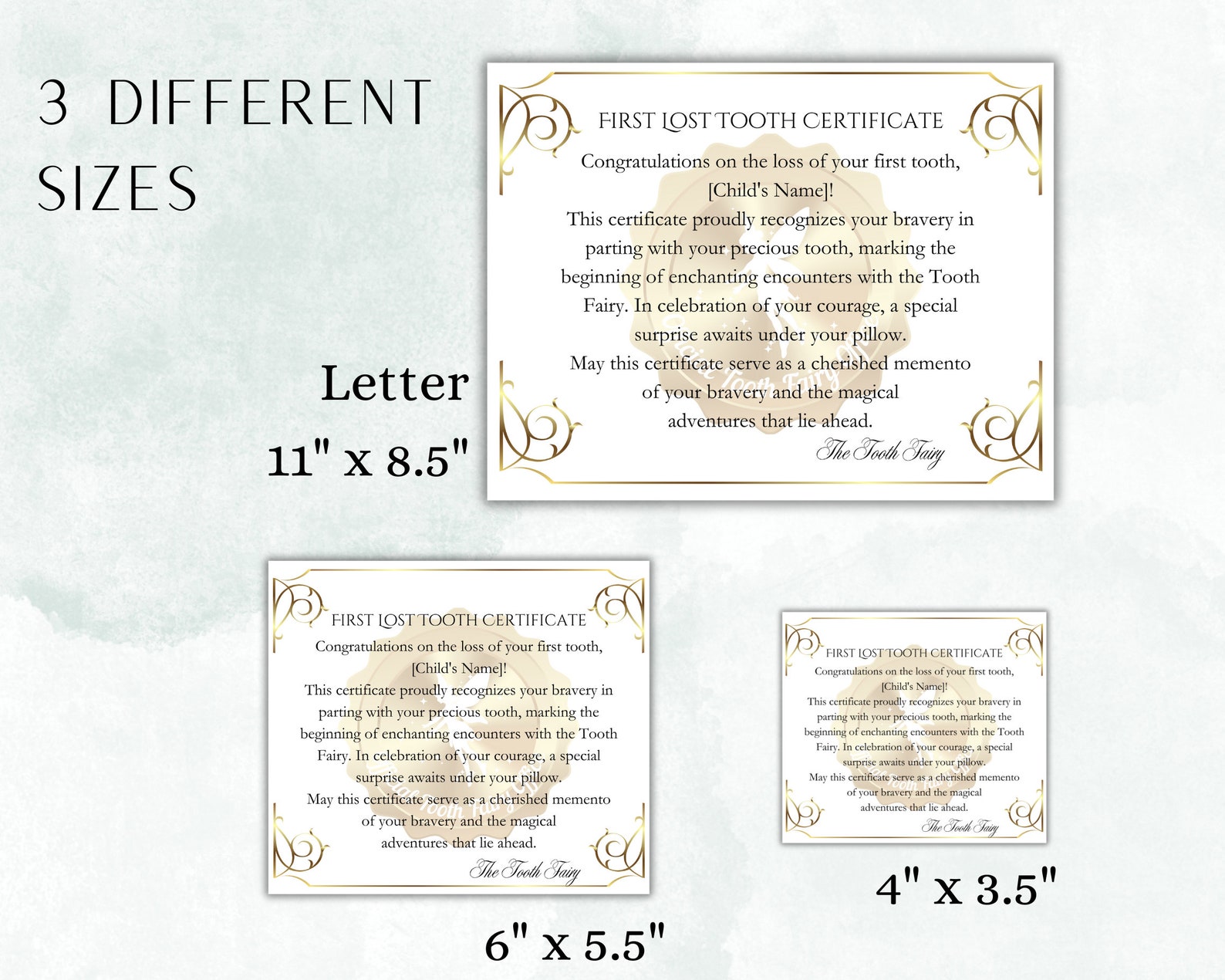 Realistic Tooth Fairy Letter | Kids Tooth Fairy Letter | Printable ...