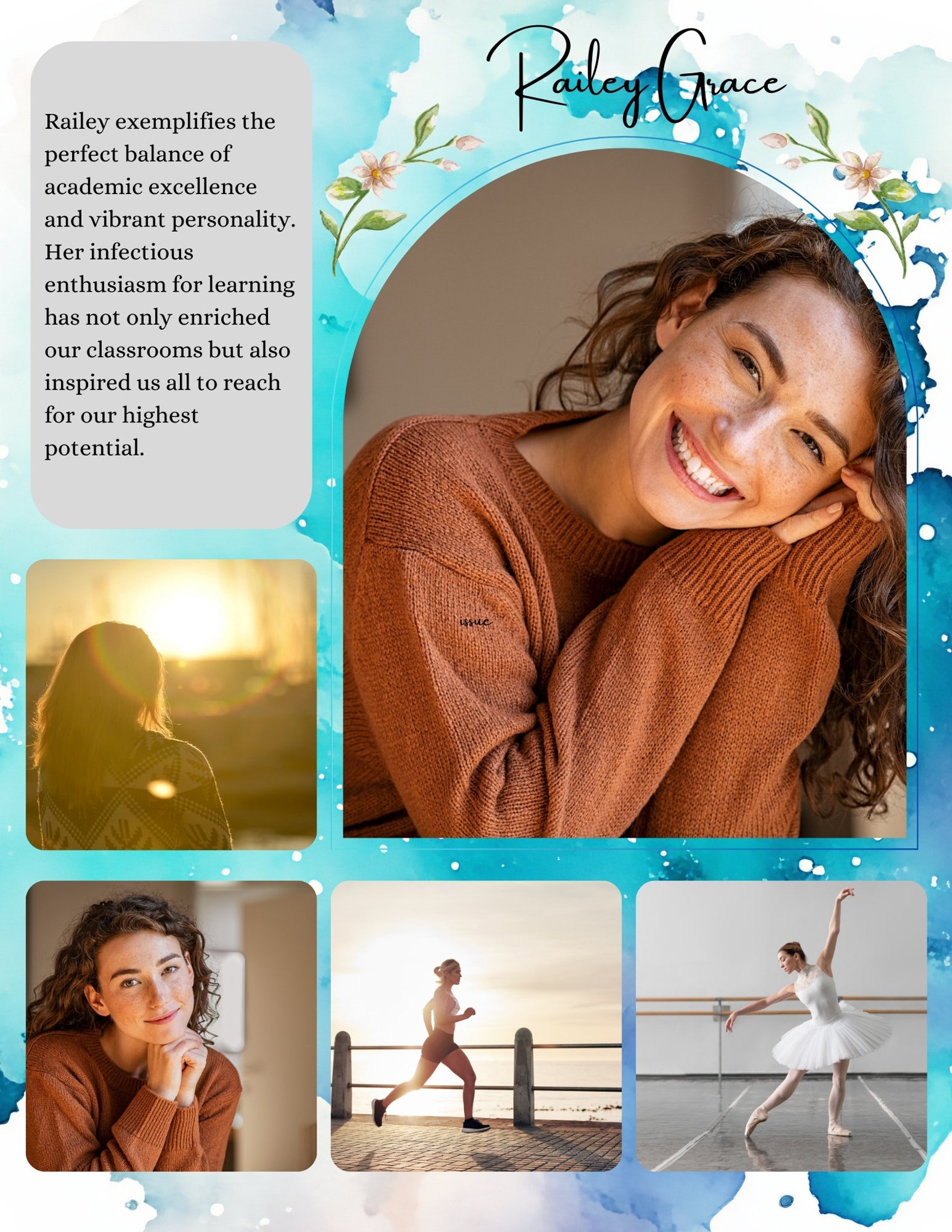 Yearbook Ad Full Page Template 2024 | Easy Personalize Canva | Dance ...