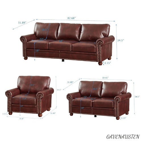 Three-piece Modular Sectional Sofa Set for the Living Room, Featuring a ...