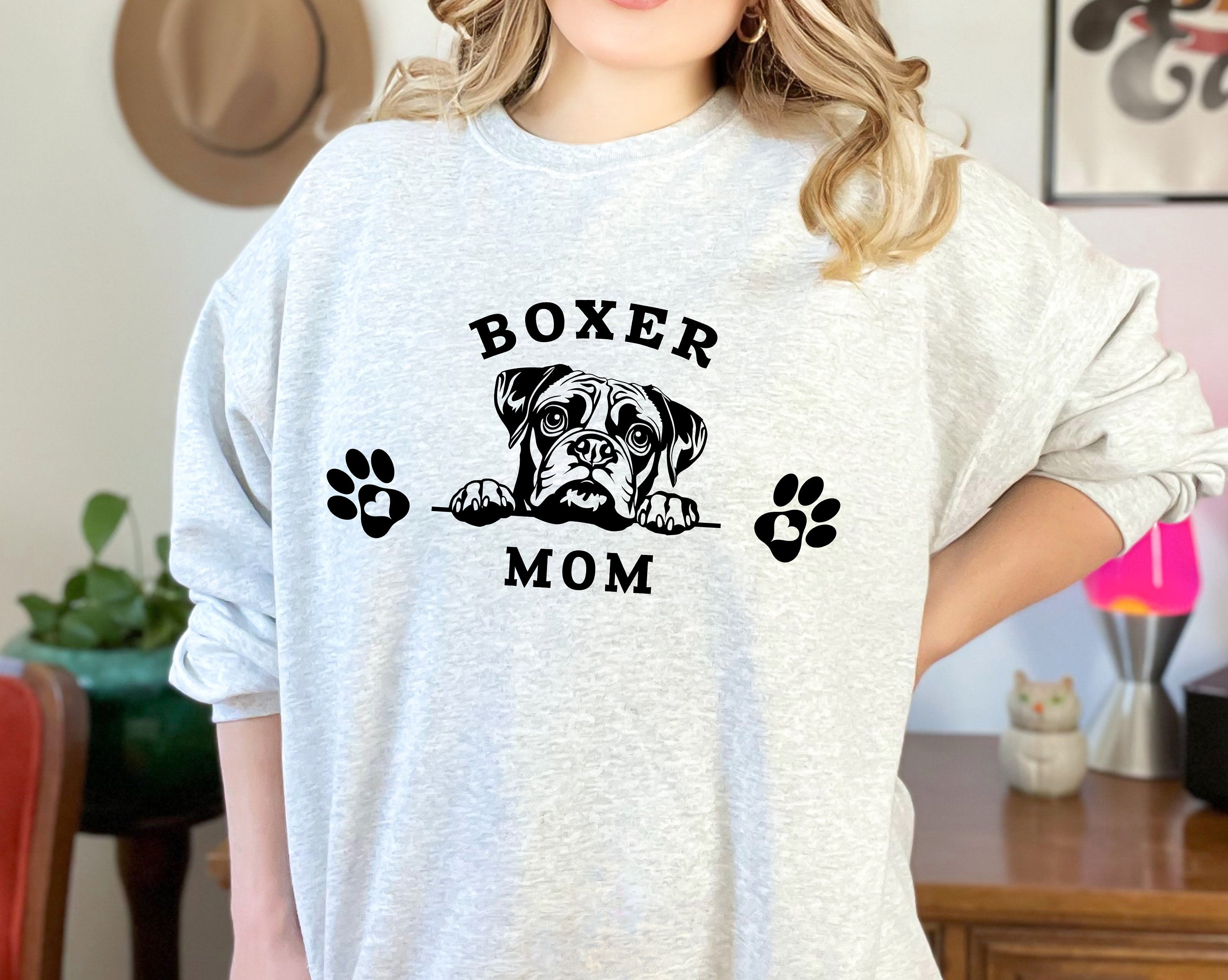 Boxer Mom Svg Png, Boxer Mom T-shirt, Dog Mom Gifts, Boxer Shirt Svg ...