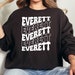 Everett Wavy Svg Png, Everett T-shirt Design, Everett City Gifts ...