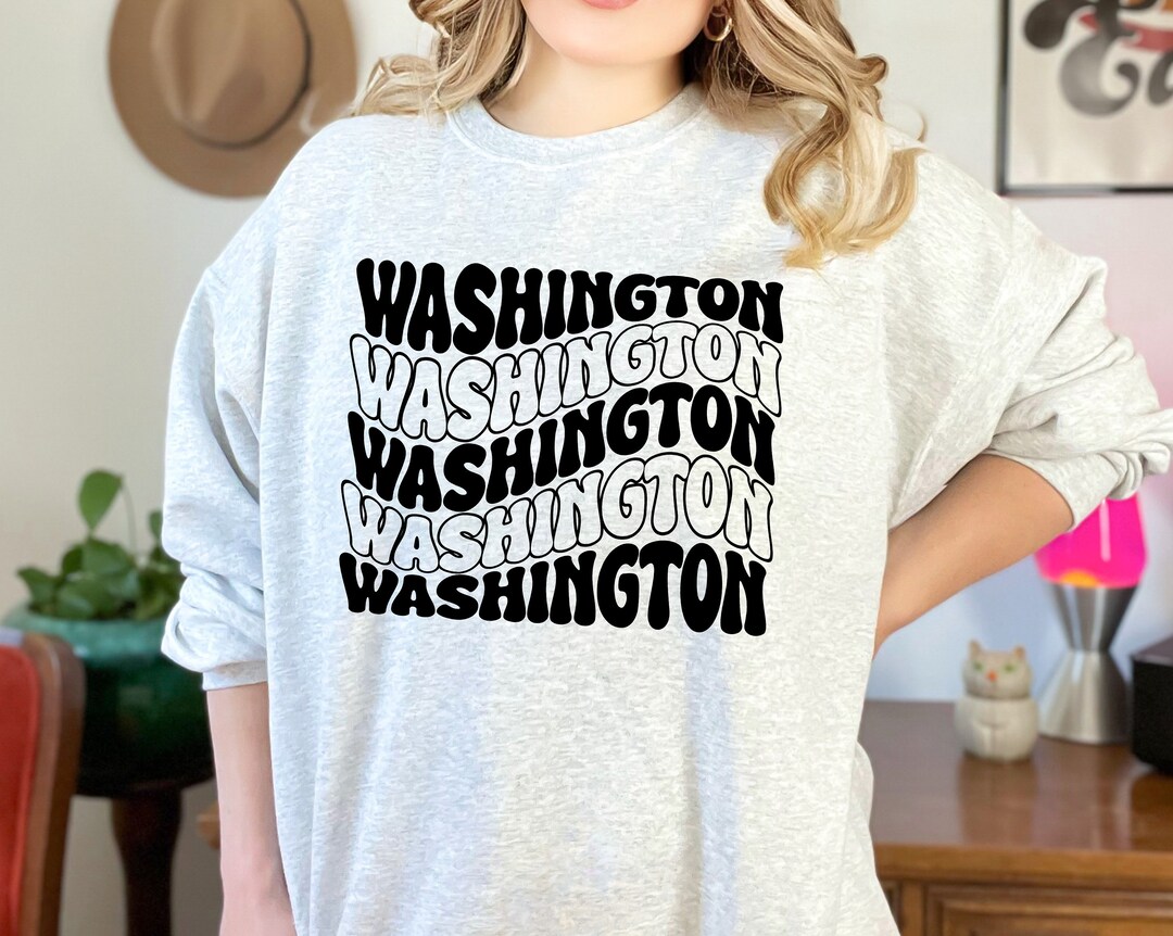 Washington Wavy Svg Png, Washington State T-shirt Design, Washington ...