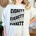 Everett Wavy Svg Png, Everett T-shirt Design, Everett City Gifts ...