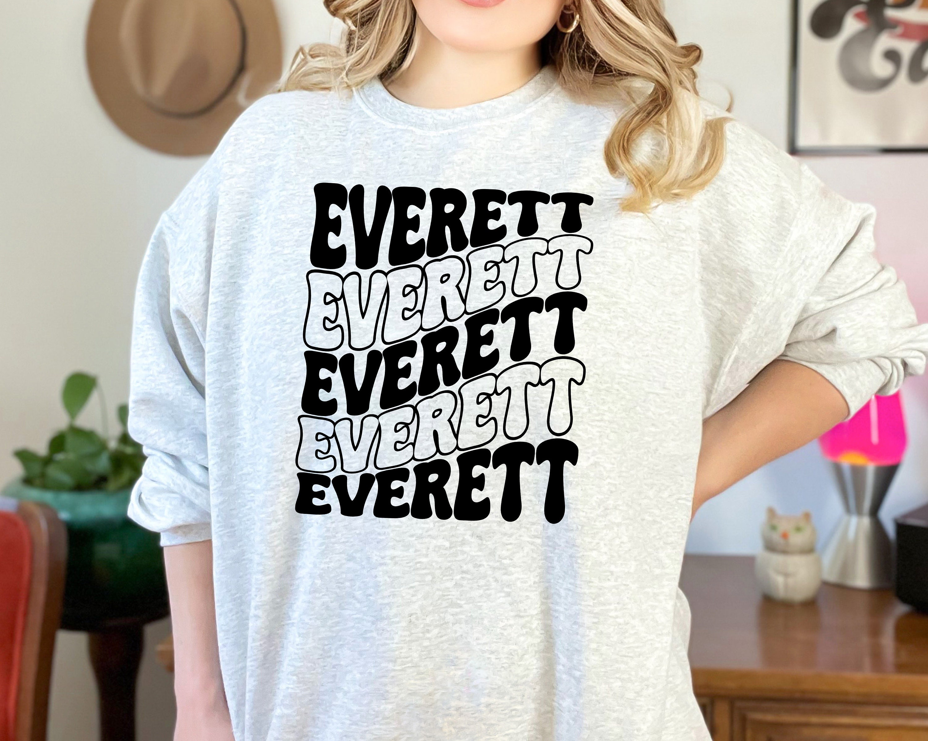 Everett Wavy Svg Png, Everett T-shirt Design, Everett City Gifts ...