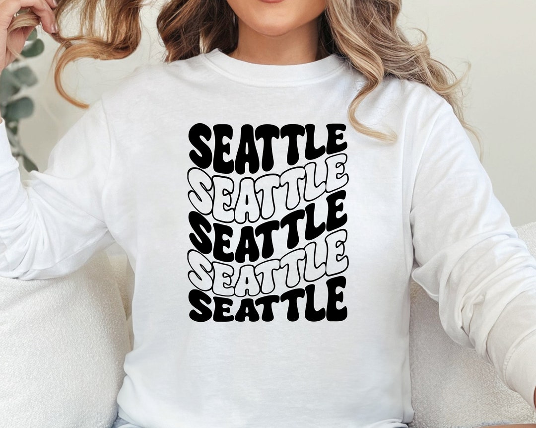 Seattle Wavy Svg Png, Seattle T-shirt Design, Seattle City Gifts ...