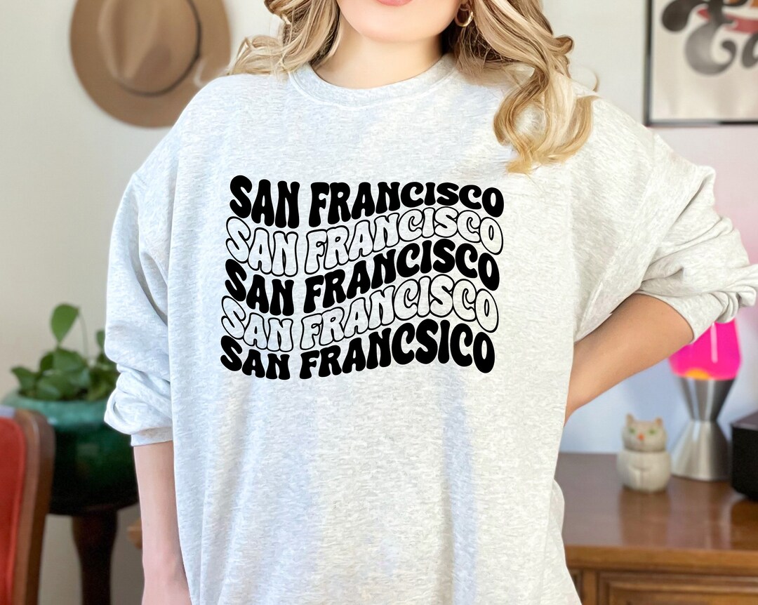 San Francisco Wavy Svg Png, San Francisco T-shirt Design, Gifts, San ...