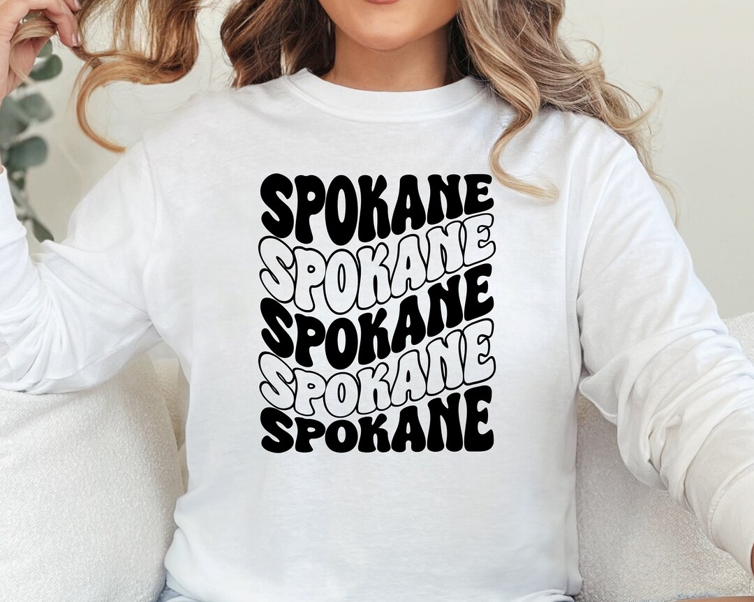 Spokane Wavy Svg Png, Spokane T-shirt Design, Spokane City Gifts ...