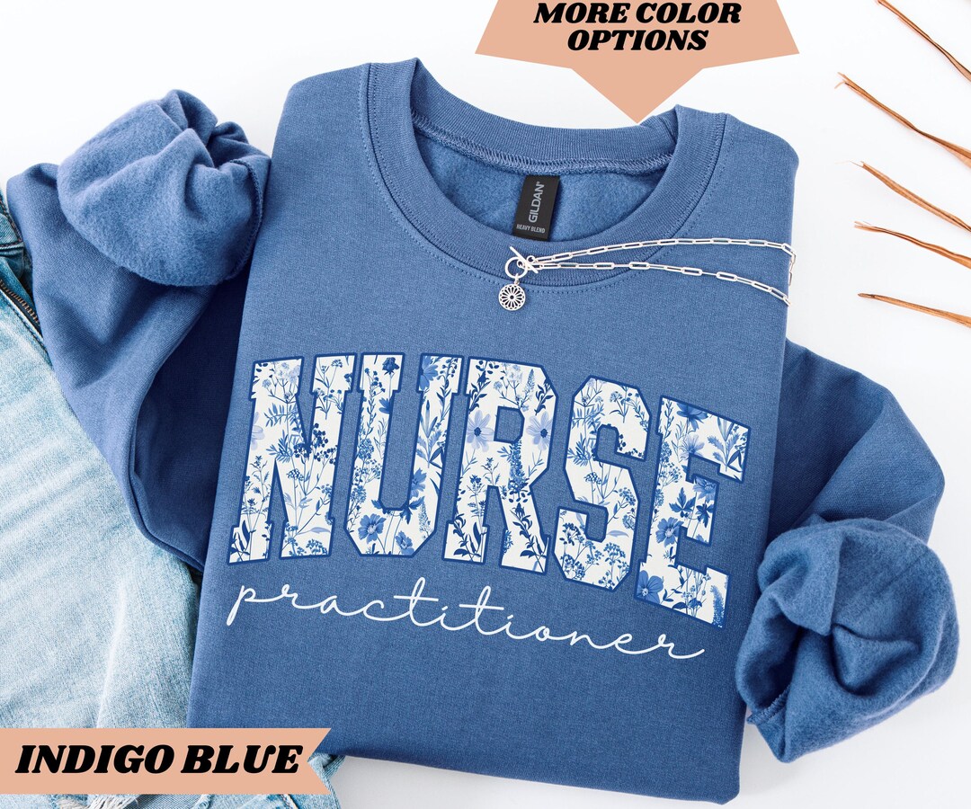 Nurse Practitioner Shirt Nurse Appreciation Gift Blue Toile NP Shirt ...