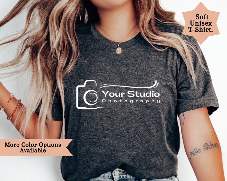 Custom Photography Logo T-shirt, Photography Shirt, Photography Name ...