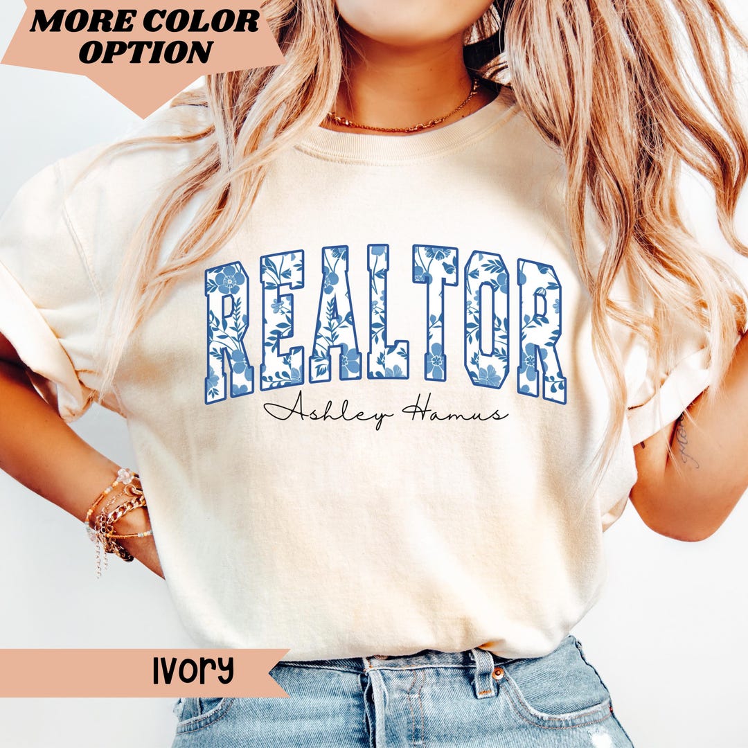 Custom Realtor Shirt Custom Realtor Sweatshirt, Shirt Real Estate Agent ...