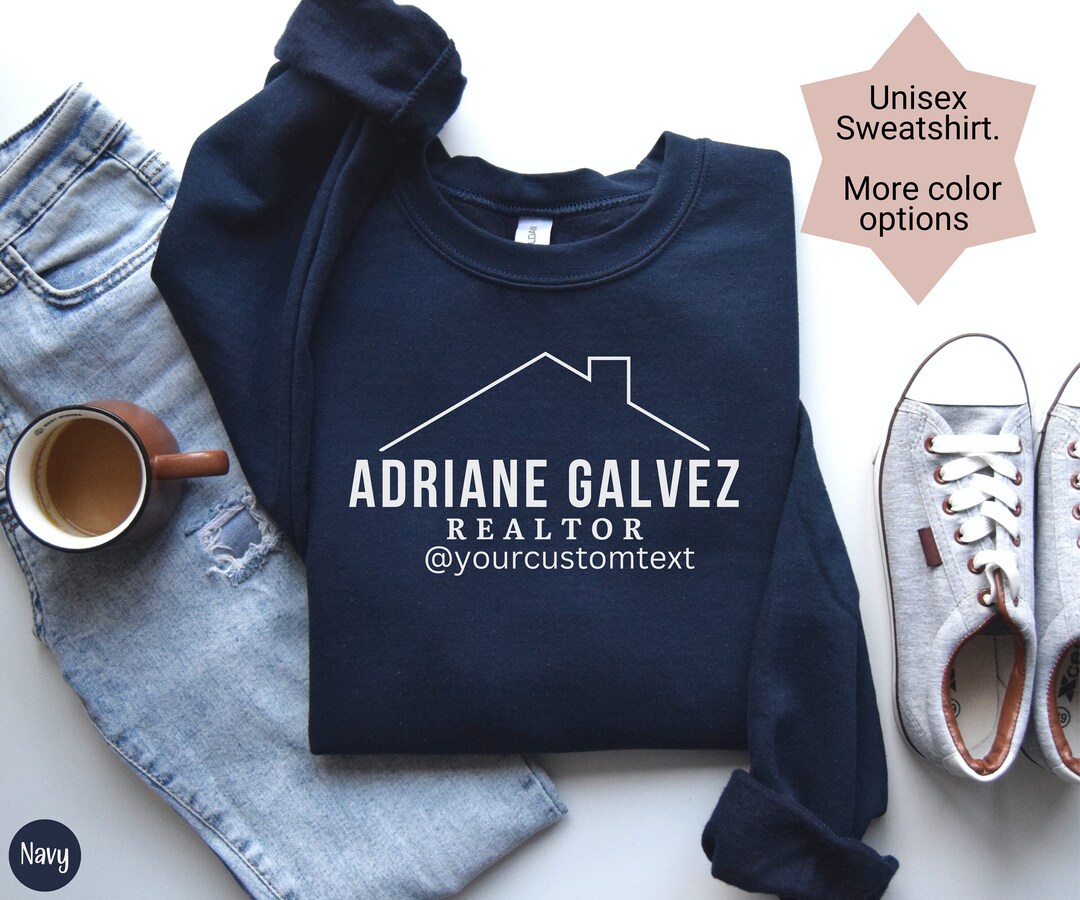 Custom Realtor Sweatshirt, Personalized Real Estate Sweatshirt, Realtor ...