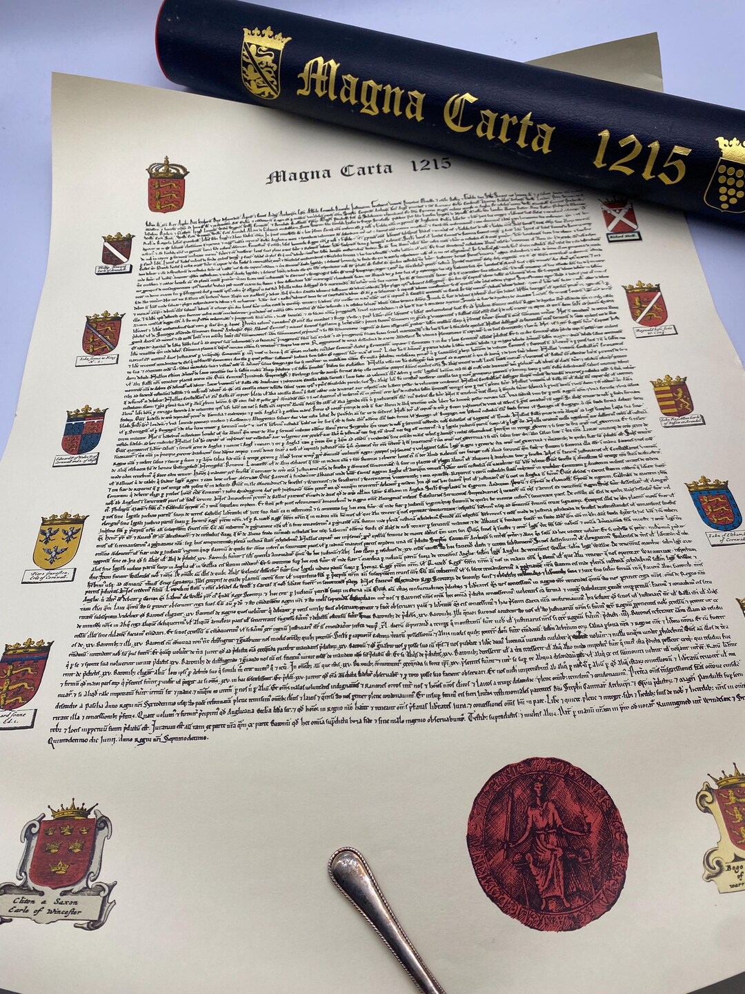 Replica Poster of 1215 Magna Carta British History in Ceremonial Tube ...