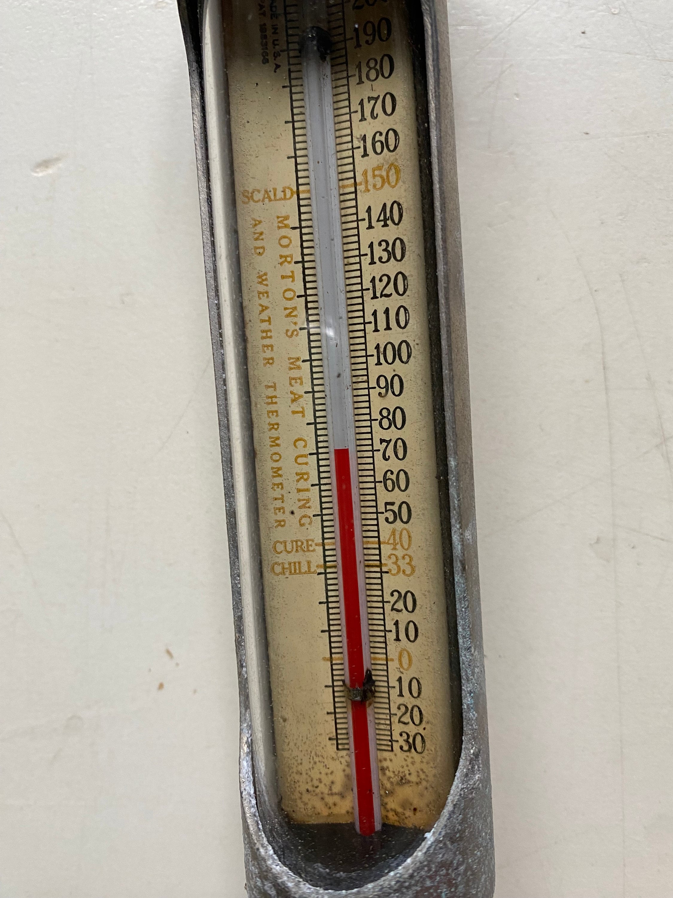 Morton's Meat Curing and Weather Thermometer Vintage 1940s - Etsy