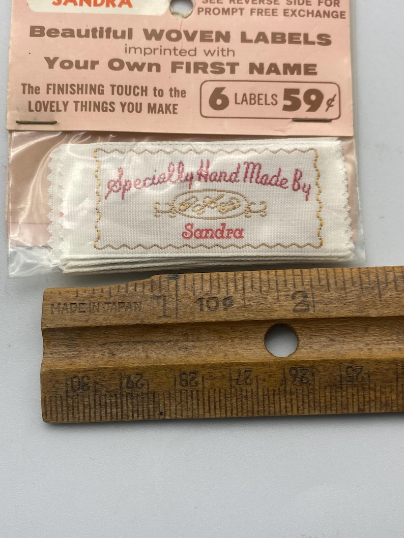 Vintage York Labels Specially Hand Made by Sandra 6 Labels Personalized ...