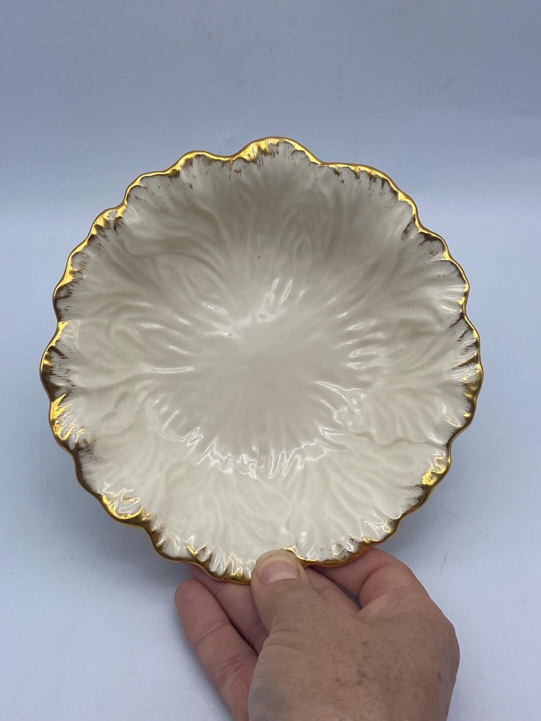 Lenox Gold Rim Cabbage Leaf Bowl Vintage - Etsy