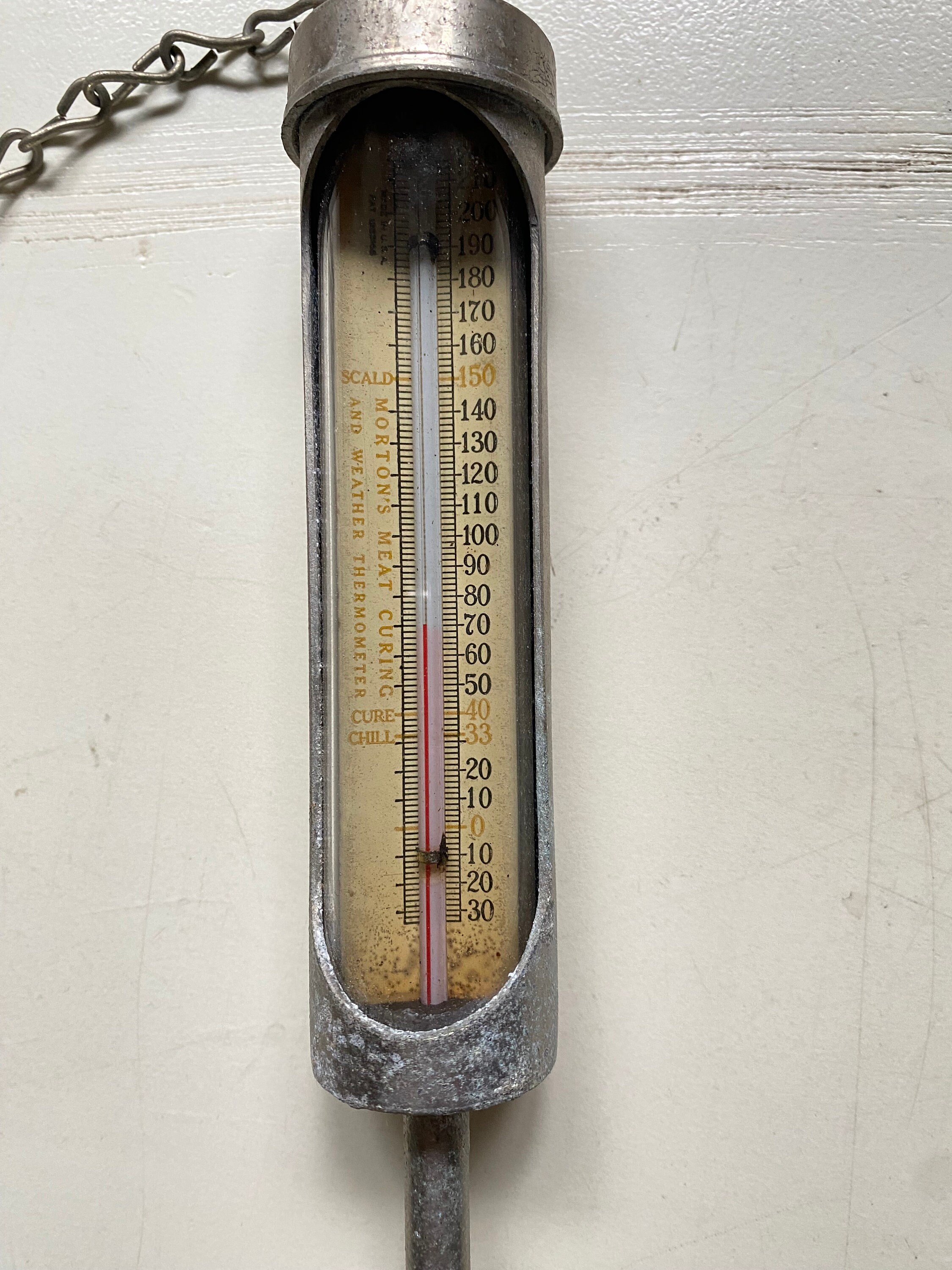 Morton's Meat Curing and Weather Thermometer Vintage 1940s - Etsy