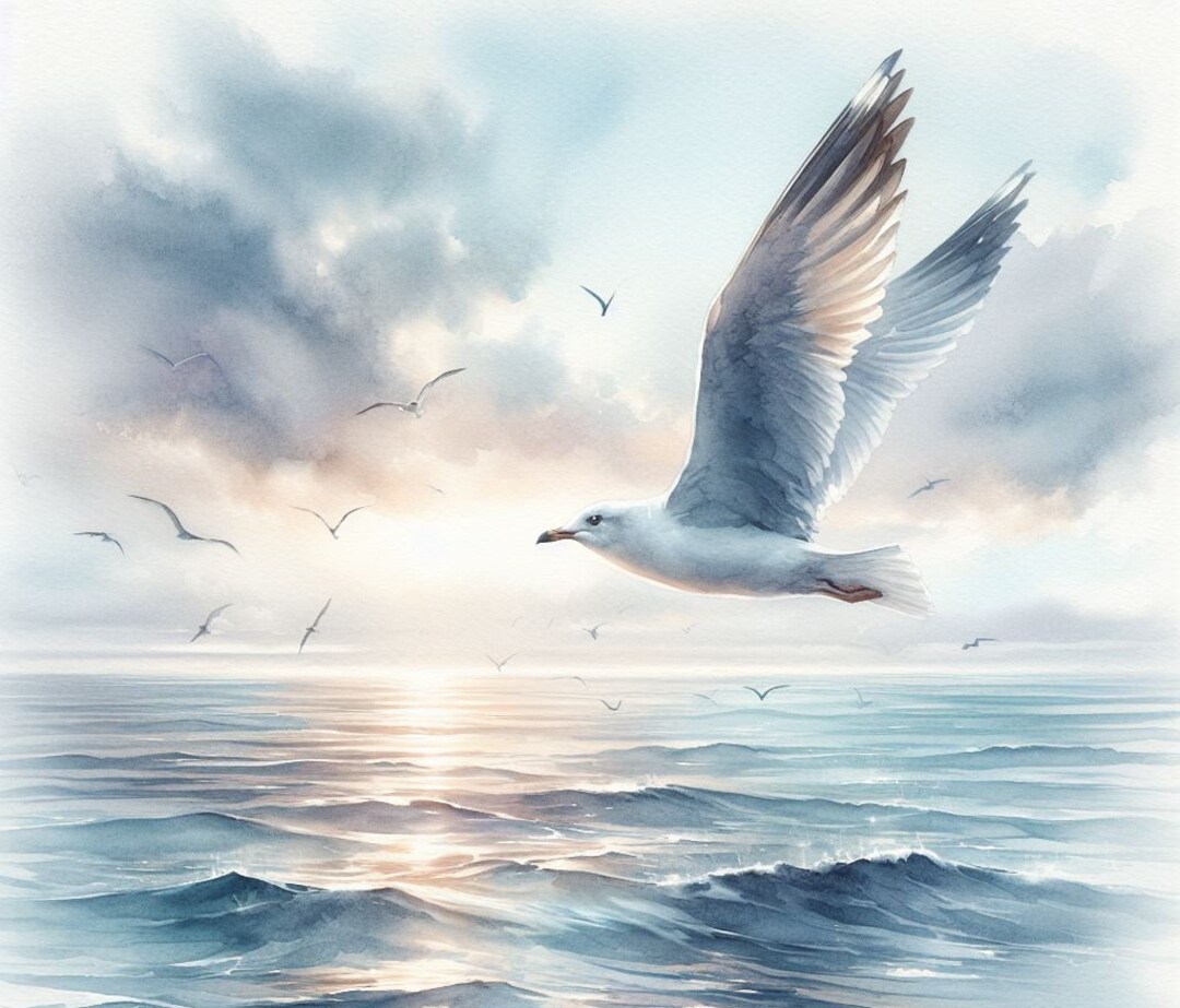 PDF Seagull Counted Cross Stitch Pattern Seascape Digital Cross Stitch ...
