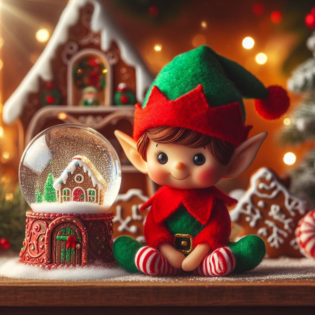 PDF Christmas Elf - Cross Stitch Pattern Digital Format Cross Stitch ...
