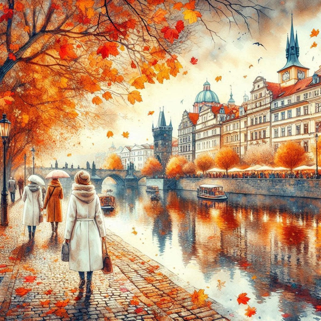 PDF Autumn in Europe Canal Street Riverwalk Counted Cross Stitch ...