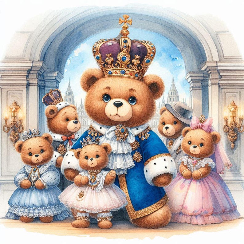 PDF Bears Royal Family, Counted Cross Stitch Pattern, Lovely Pets ...