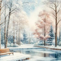 Winter Scene - Etsy