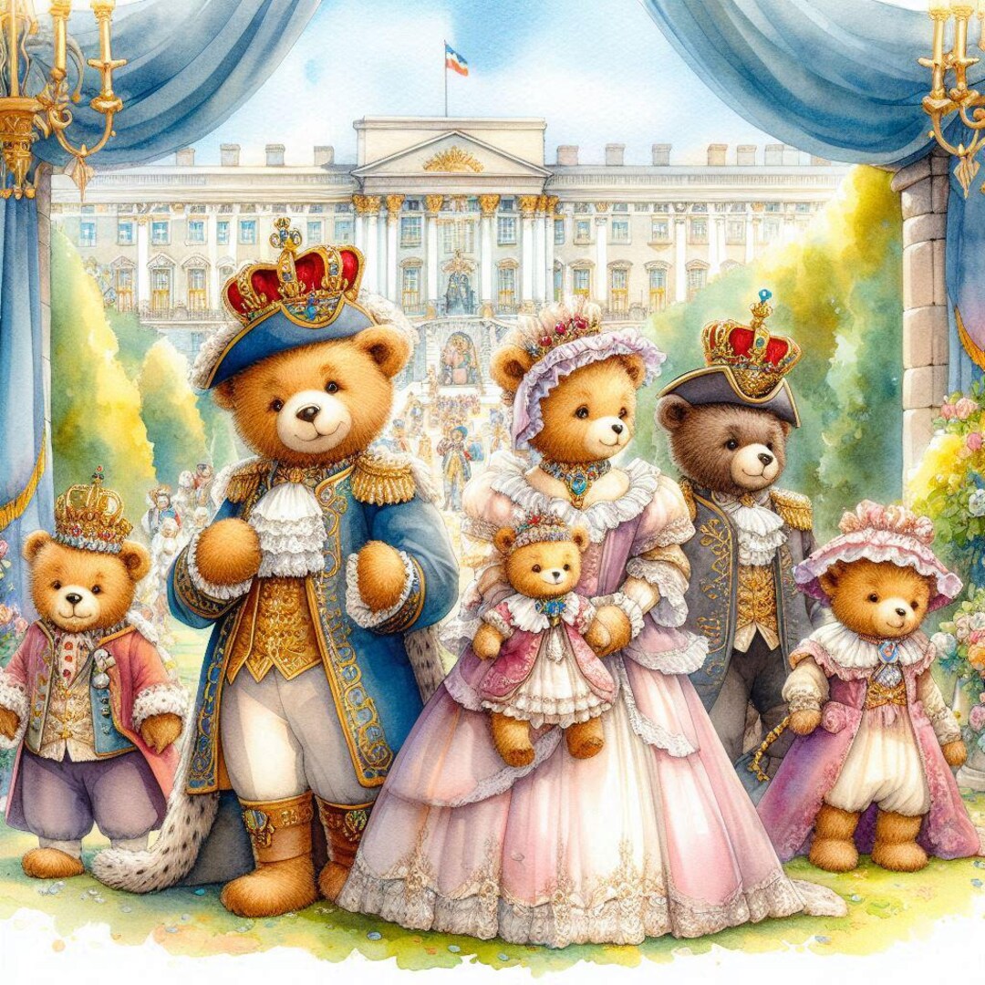 PDF Bears Royal Family, Counted Cross Stitch Pattern, Lovely Pets ...