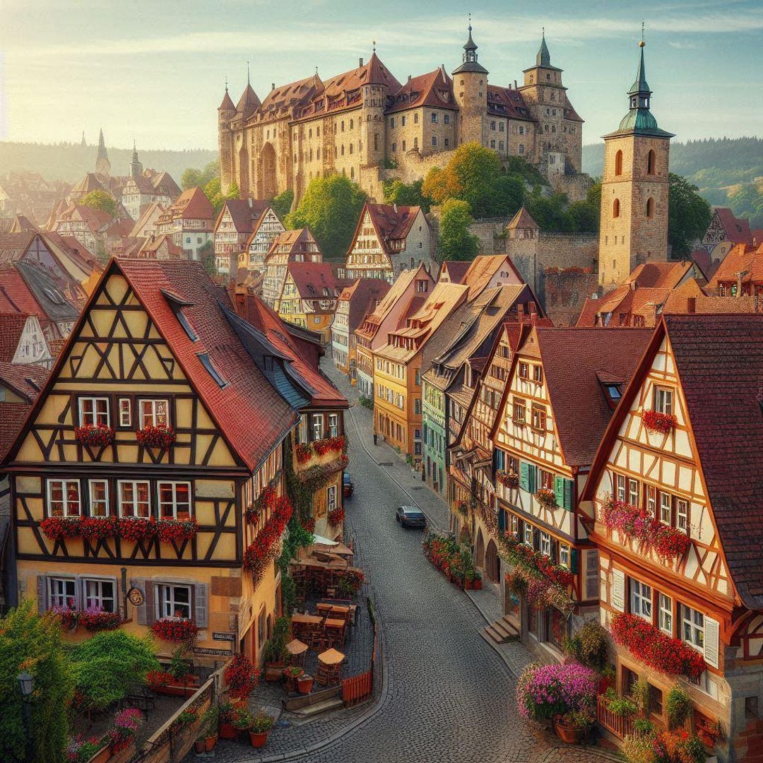 PDF Rottenberg, Counted Cross Stitch Pattern, European Street ...