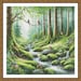 PDF Serene Forest, Cross Stitch Pattern, Rainforest Landscape, Forest ...
