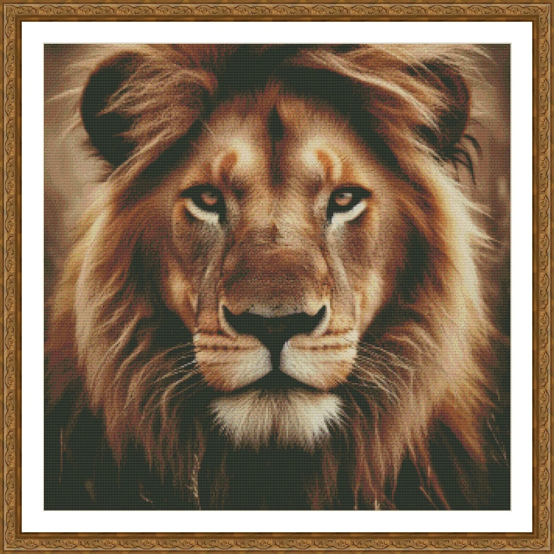 PDF Lion Cross Stitch Pattern, Animal Cross Stitch, Gift Design,pdf ...