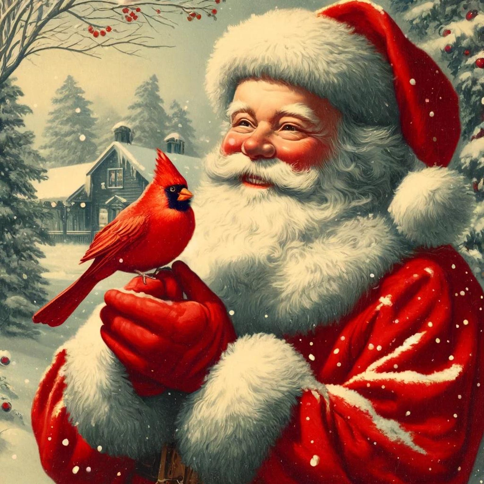 Vintage Santa Claus, Christmas Cross Stitch Pattern, Victorian Santa ...