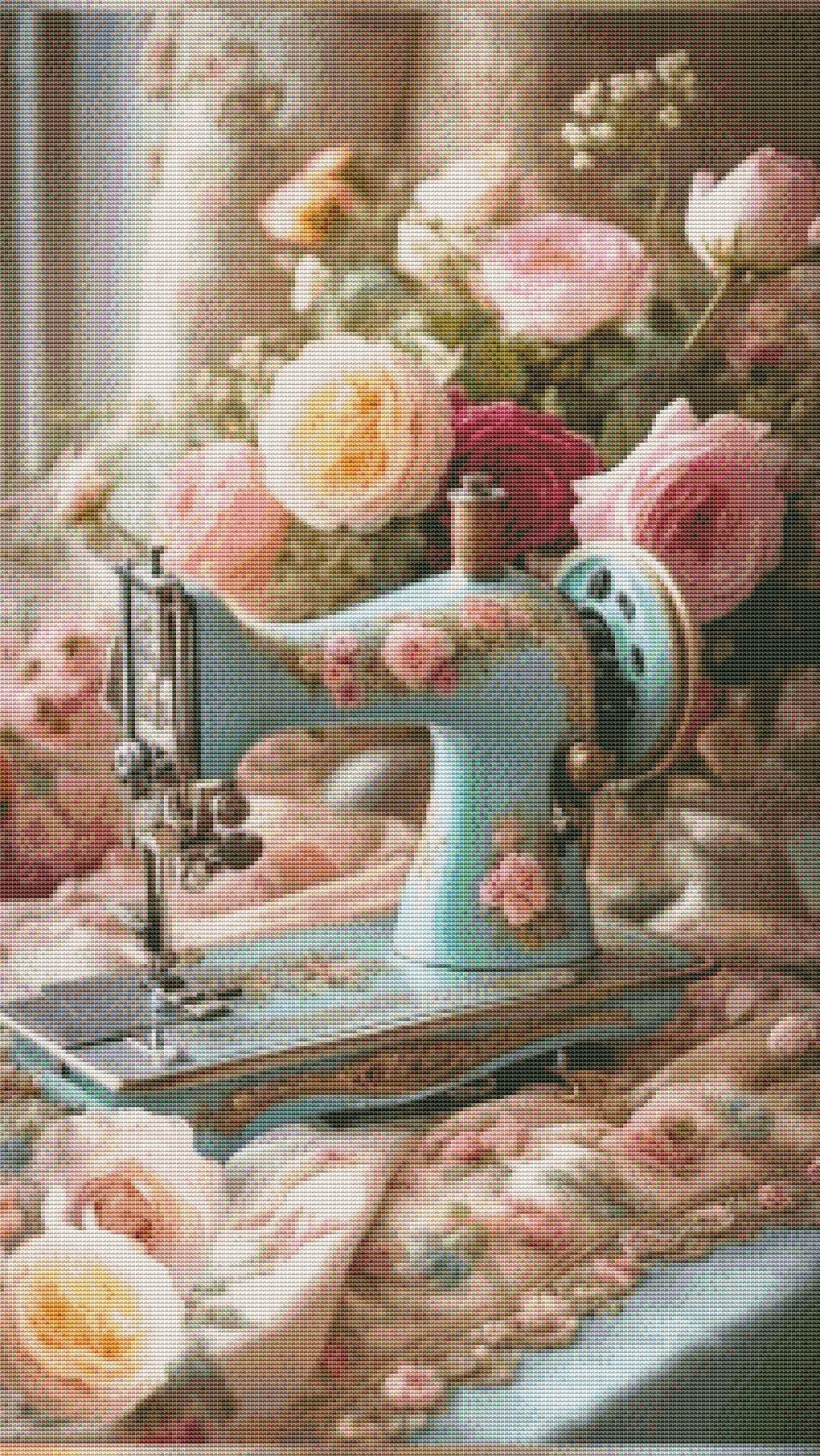 PDF Cross Stitch Sewing Machine, Fashion to Embroider, Cross Stitch ...