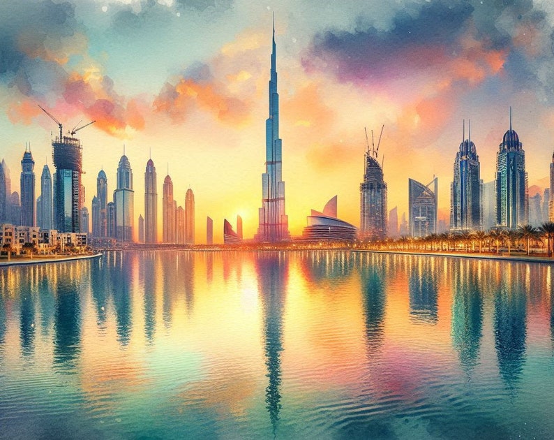 PDF Dubai Counted Cross Stitch Pattern, City Landscape Instant Download ...