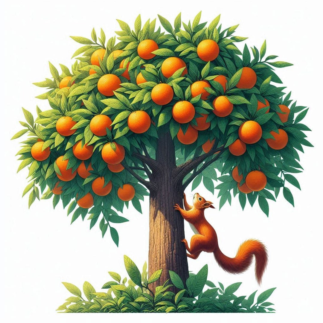 PDF Orange Tree Cross Stitch Pattern Digital Format Cross Stitch ...