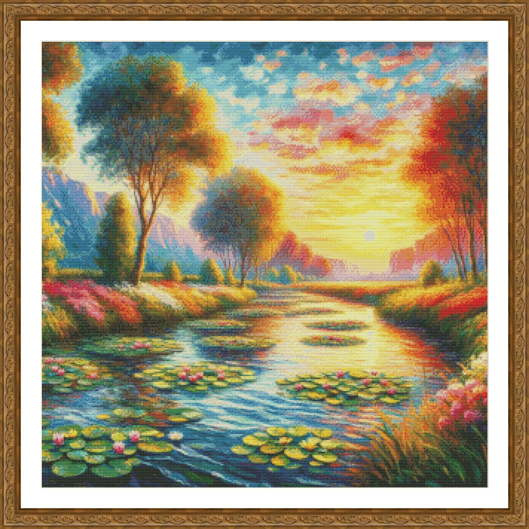 PDF Water Alley Cross Stitch Pattern Digital Format Cross Stitch ...