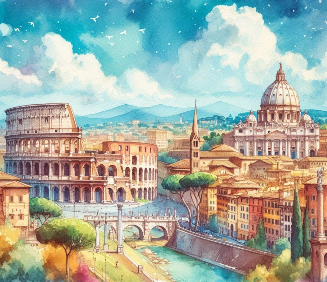 PDF Europe Rome Italy Counted Cross Stitch Pattern, City Landscape ...